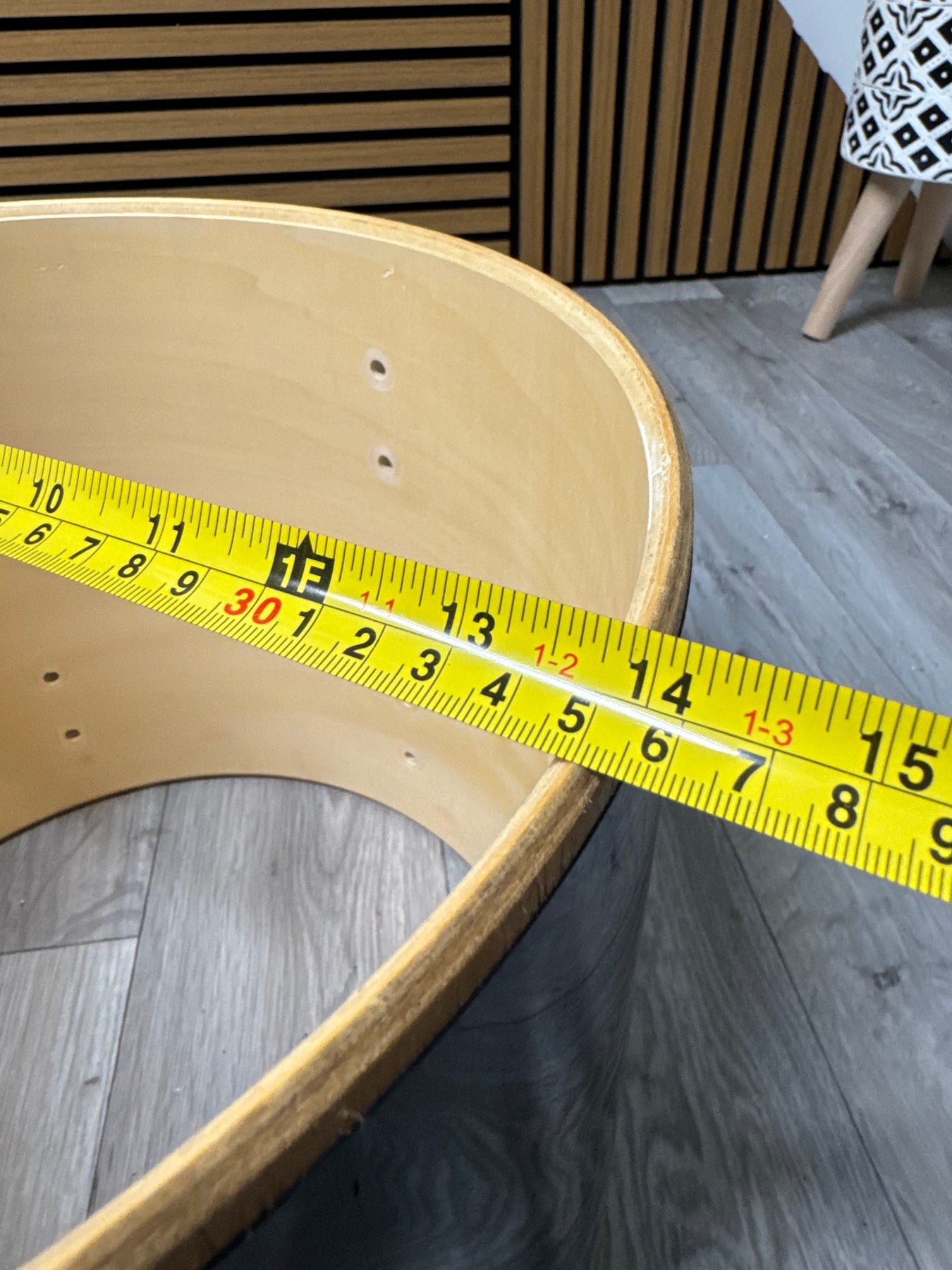 TAMA Rockstar Tom Drum Shell 14”x12” Bare Wood Project / Upcycle #VC11 ...